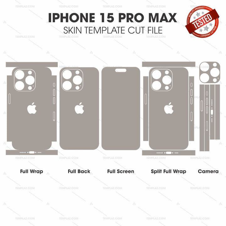 IPhone 15 Pro Max Skin Template Vector Cut File Bundle – TEMPLAZ.COM